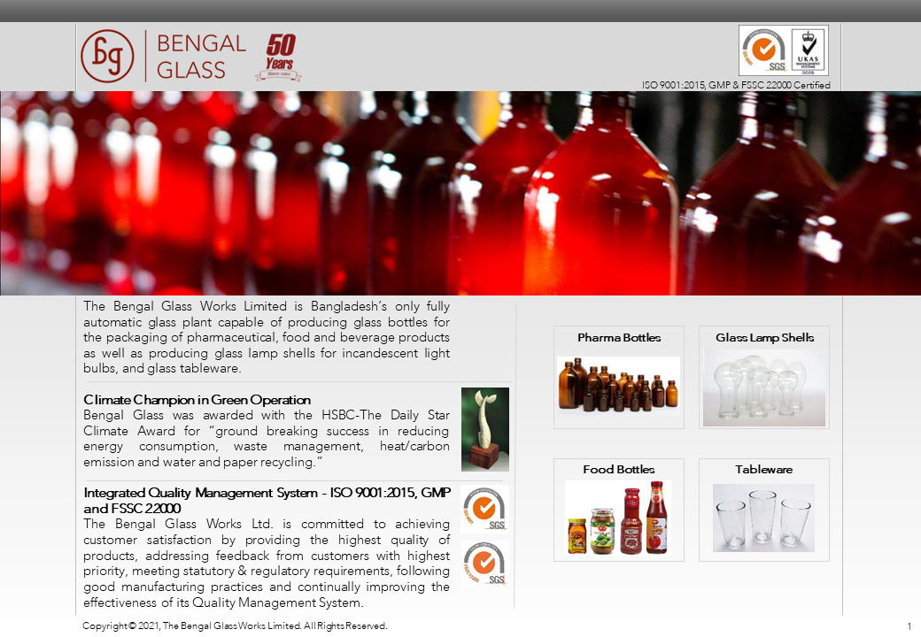Bengal Glass | Brochures